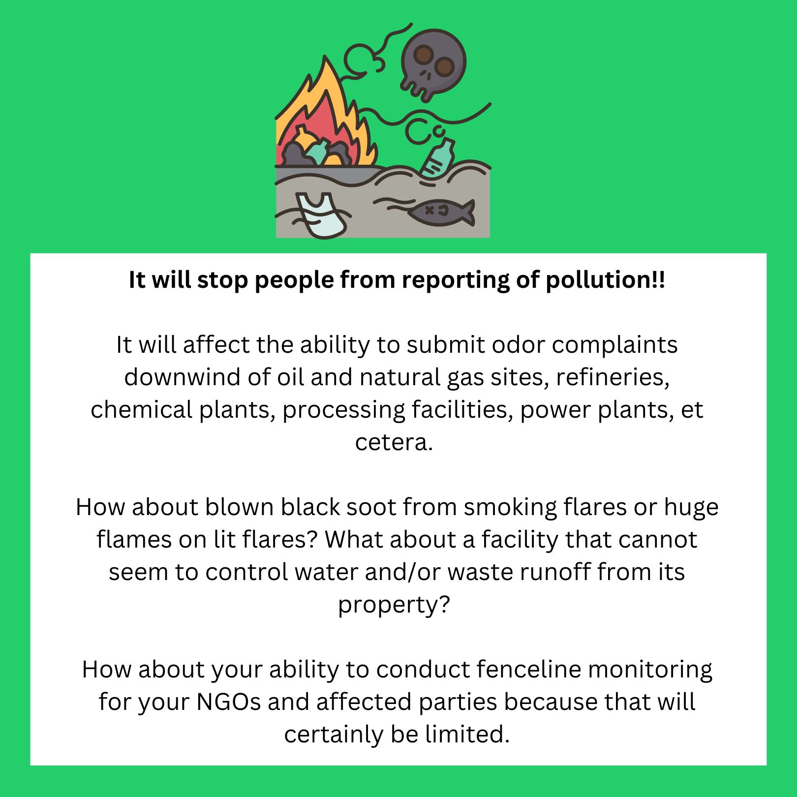 Stop SB 471 and keep the right to report pollution - San Antonio Bay ...